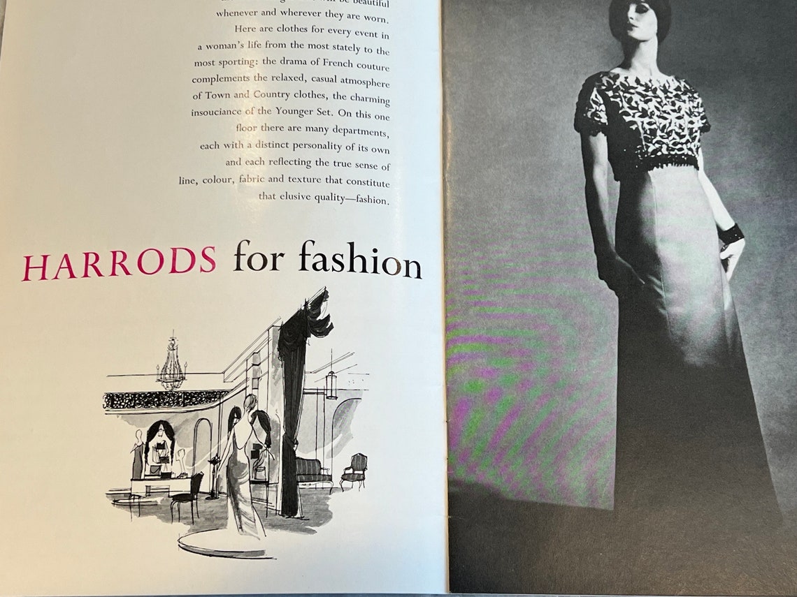 Harrods 1950s Store Booklet and Guide - Etsy