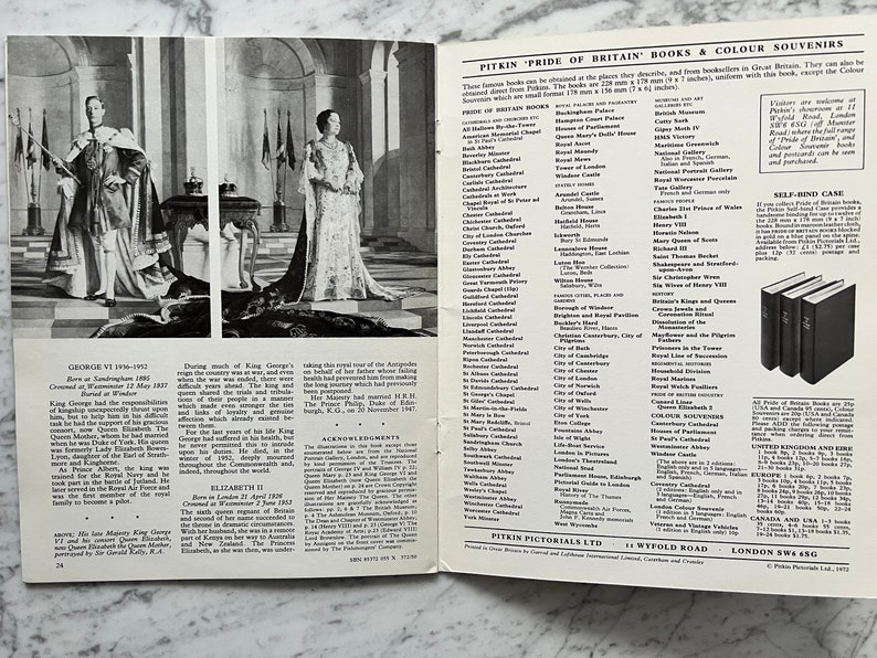 Four Royal Family Booklets From Pitkin Pictorials, 1970s Queen Victoria ...