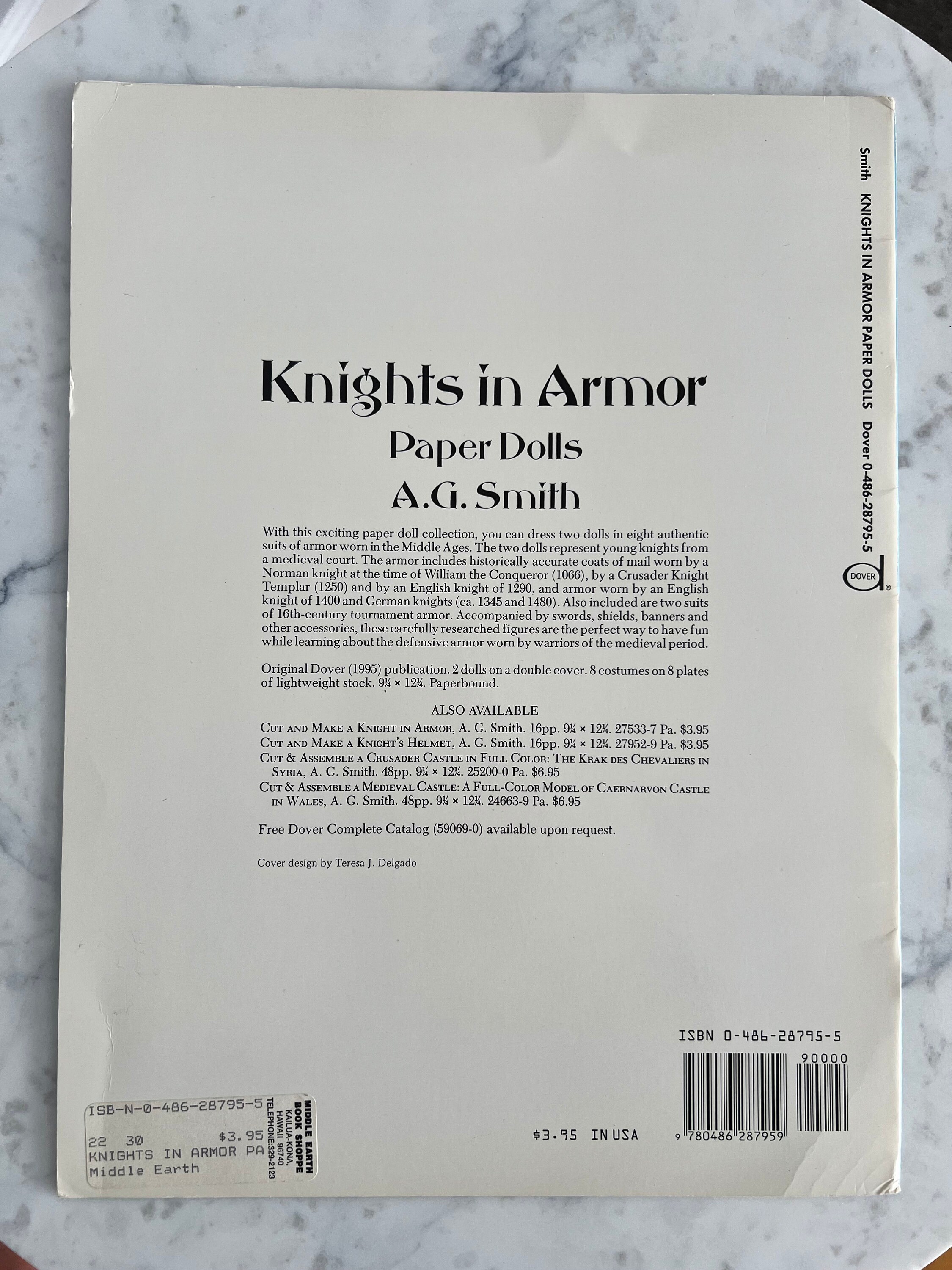 Knights in Armor Paper Dolls 1995 - Etsy