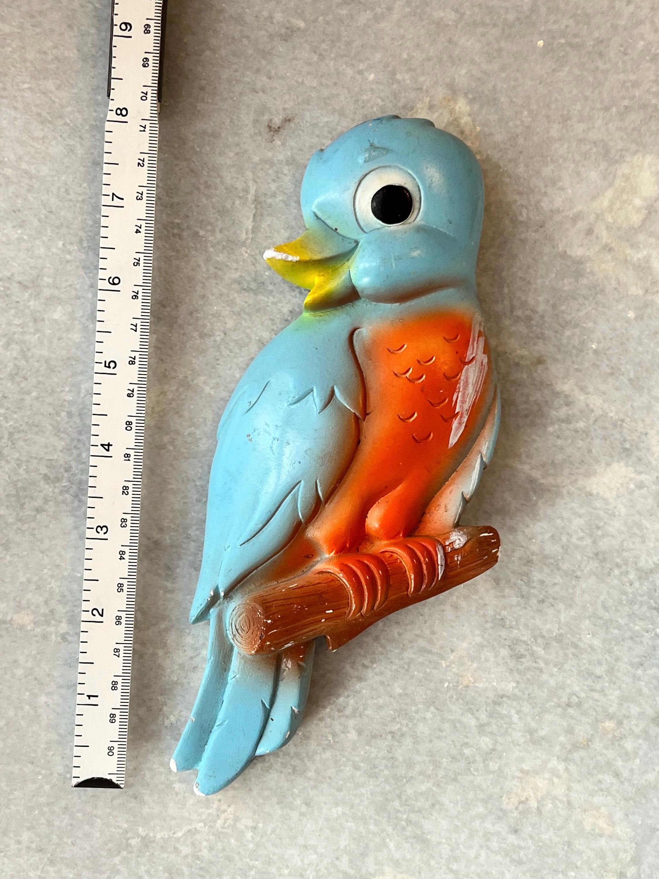 Vintage Chalkware Bluebird Wall Hanging - Etsy