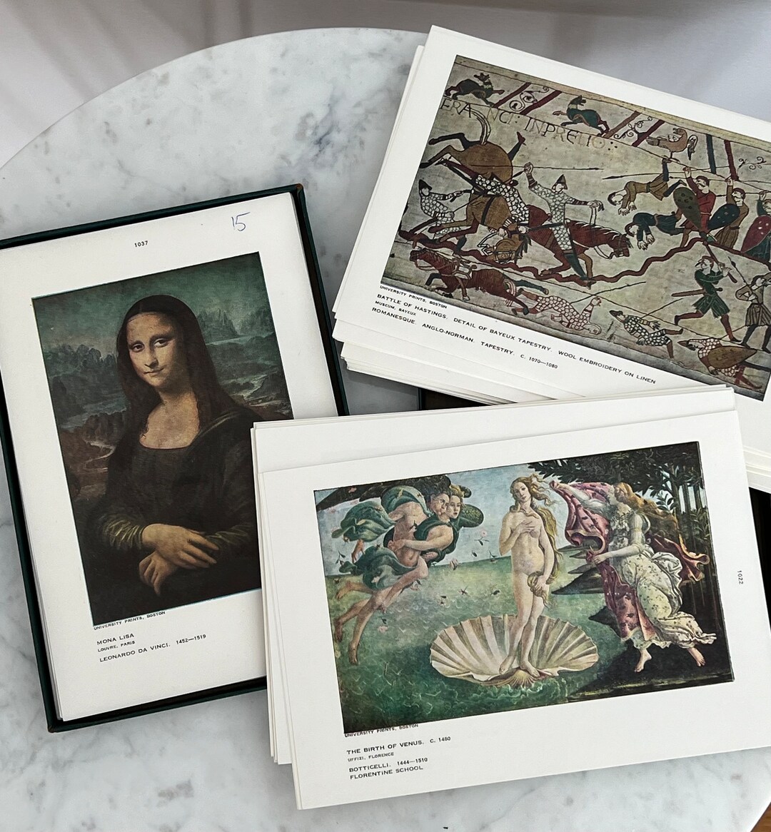 Boxed College-level Art History Prints - Two Boxes, About 130 Classic ...