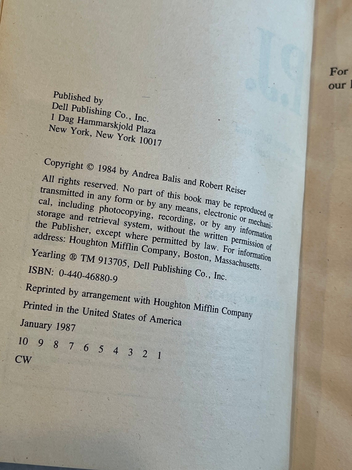 P.J. Andrea Balis and Robert Reiser Paperback - Etsy