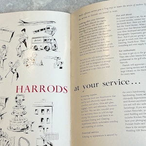 Harrods 1950s Store Booklet and Guide - Etsy