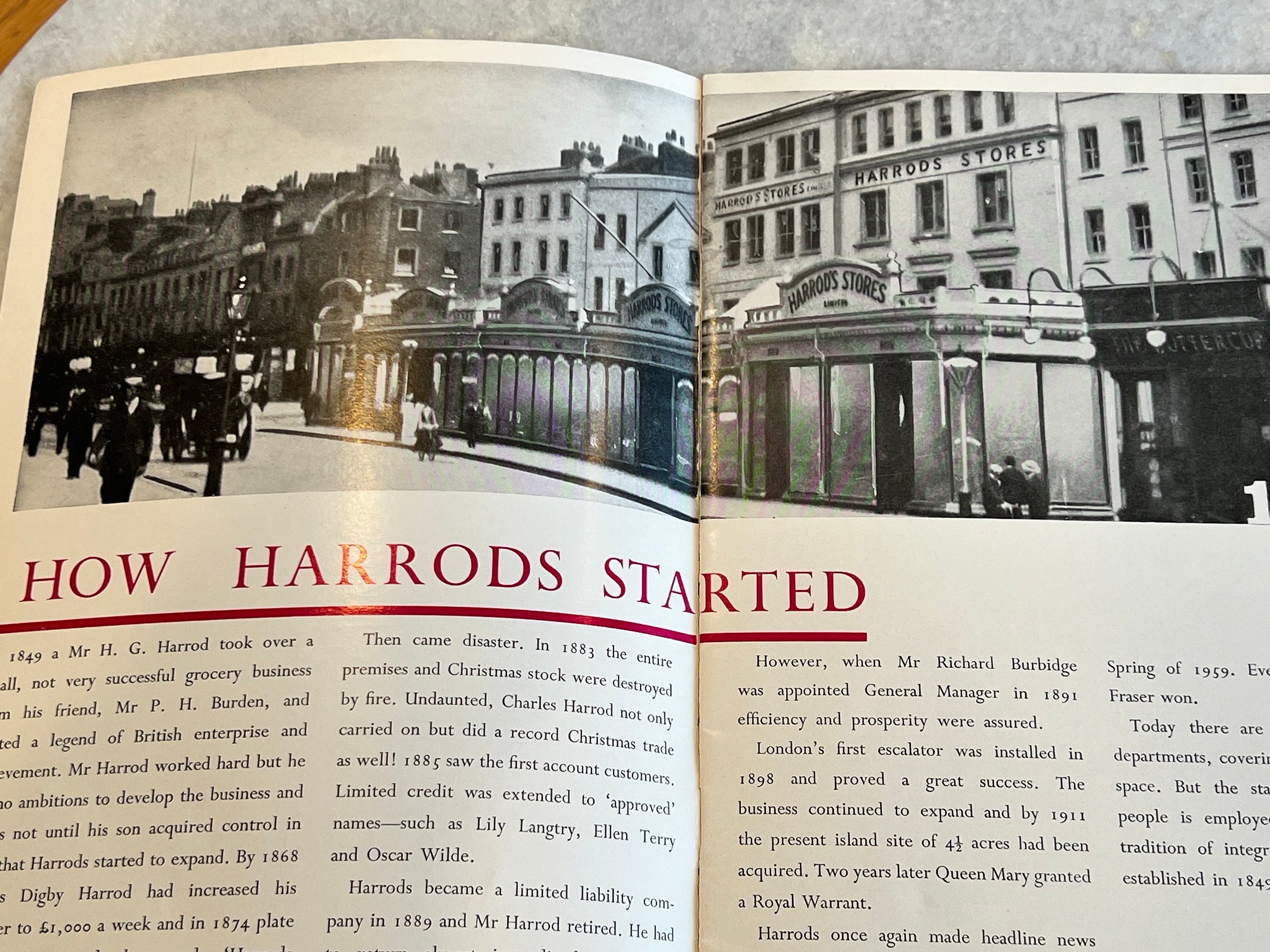 Harrods 1950s Store Booklet and Guide - Etsy