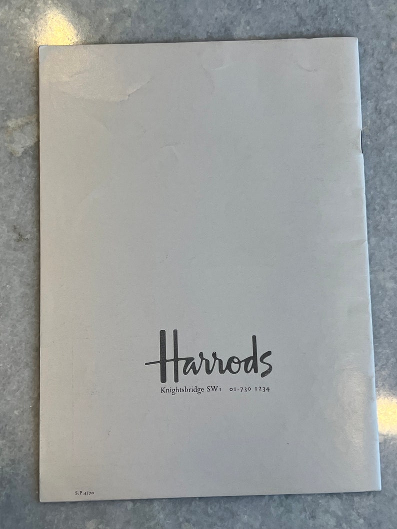 Harrods 1950s Store Booklet and Guide - Etsy