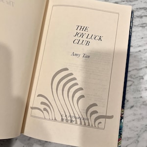 The Joy Luck Club Amy Tan First Edition Hardcover - Etsy