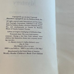 The Comic Book Mystery - Janet Townsend - 1973 Hardcover - Etsy