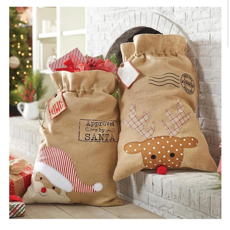 Reindeer Sack - Etsy