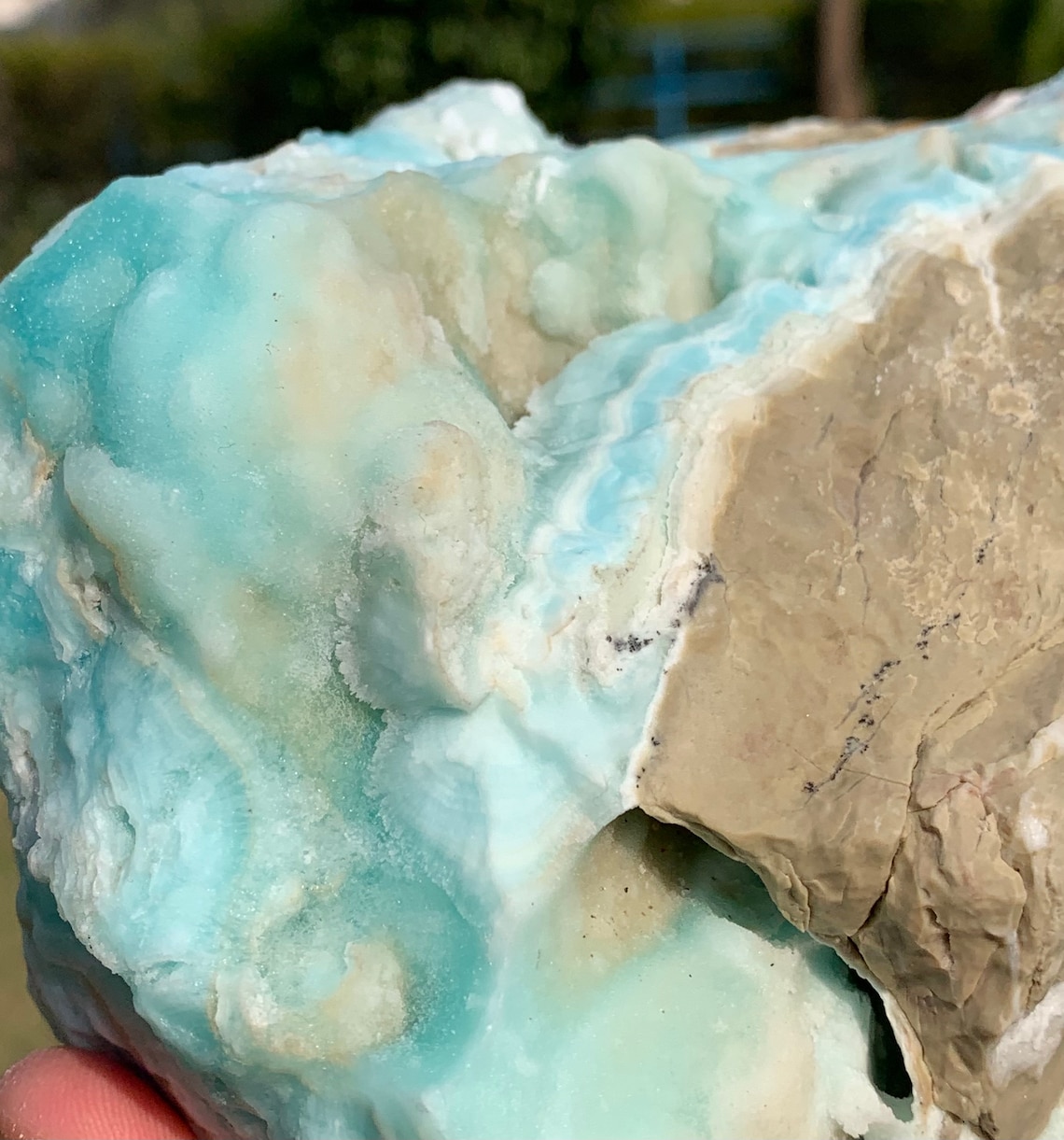 Botryoidal Bubbly Blue Aragonite / Hemimorphite / Smithsonite Specimen ...