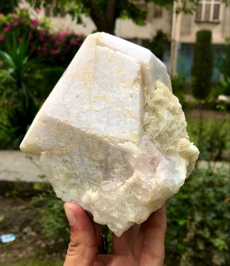 Giant Tetragonal Shape White Feldspar Covered by Cleavelandite - Etsy