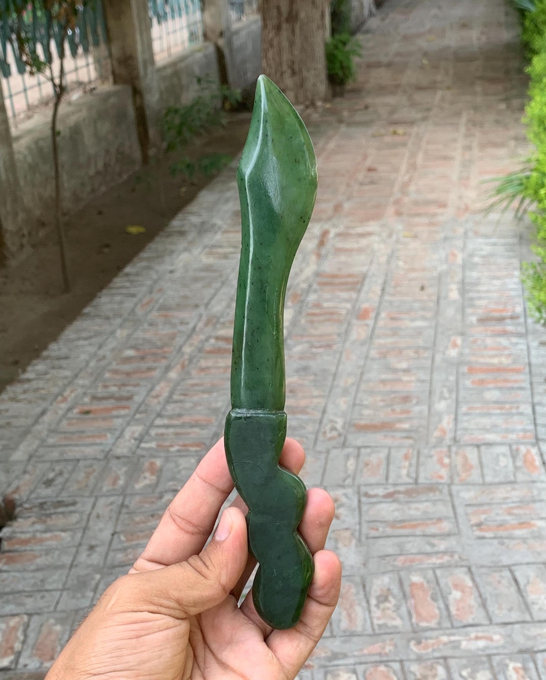 Jade Nephrite Jadite Decorative Knife / Sword / Dagger From Afghanistan ...