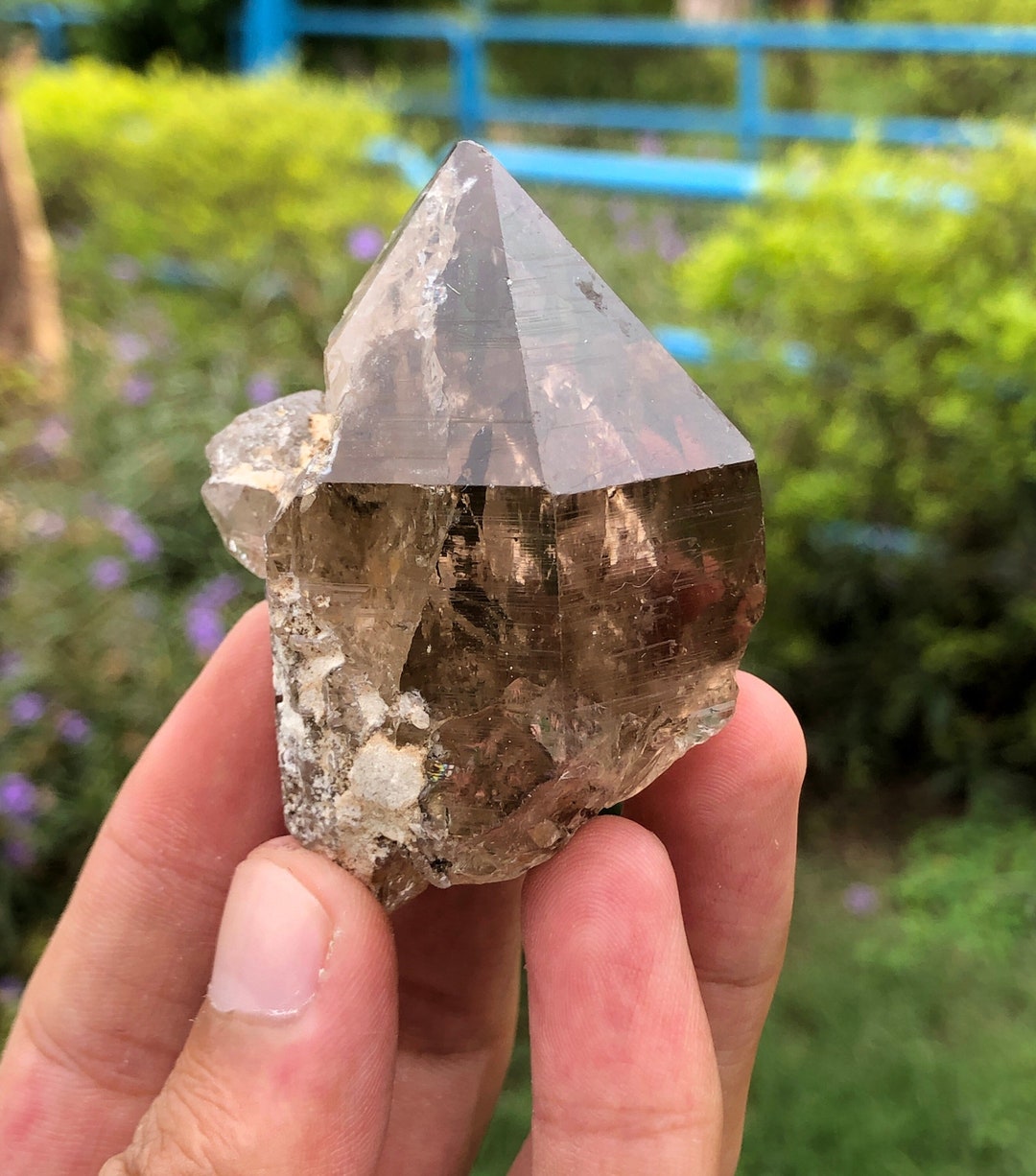 Sharp Lustre Smokey Quartz Crystal With Clarity & Matrix Combine From ...