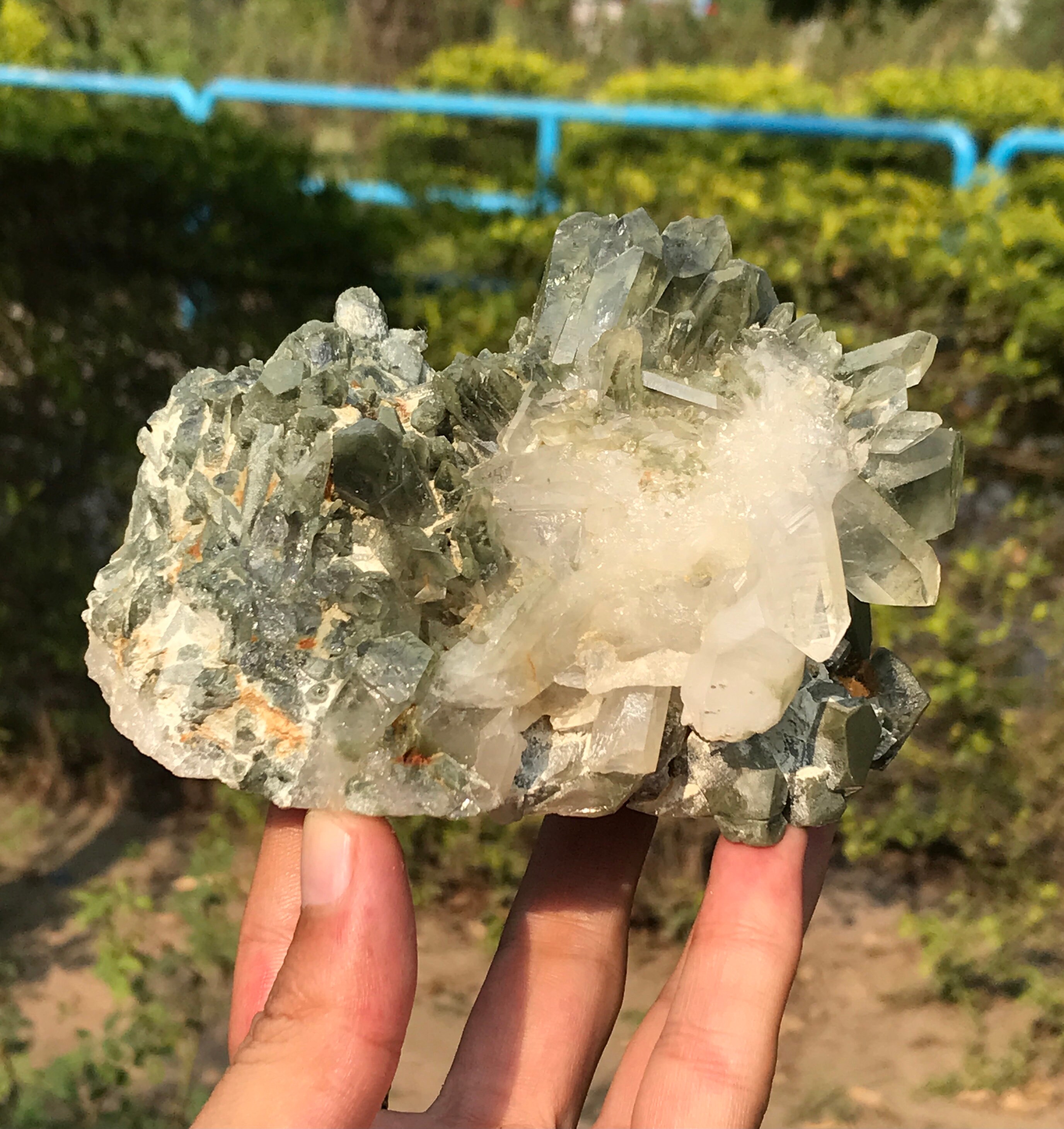 Terminated Green Chlorine Quartz Crystal Specimen, Pakistan - Etsy