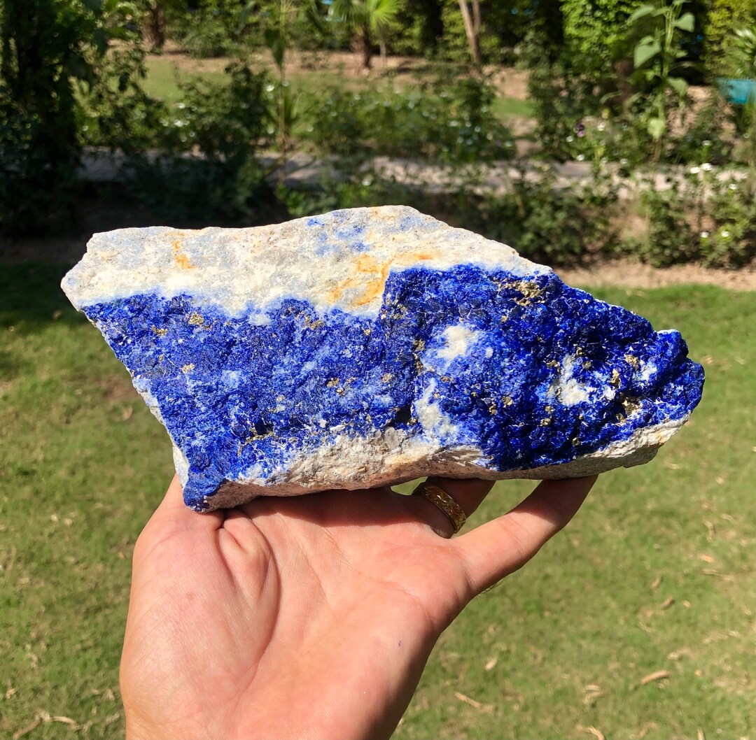 Natural Blue Afghanite Crystal With Lazurite Crystal and Feldspar ...