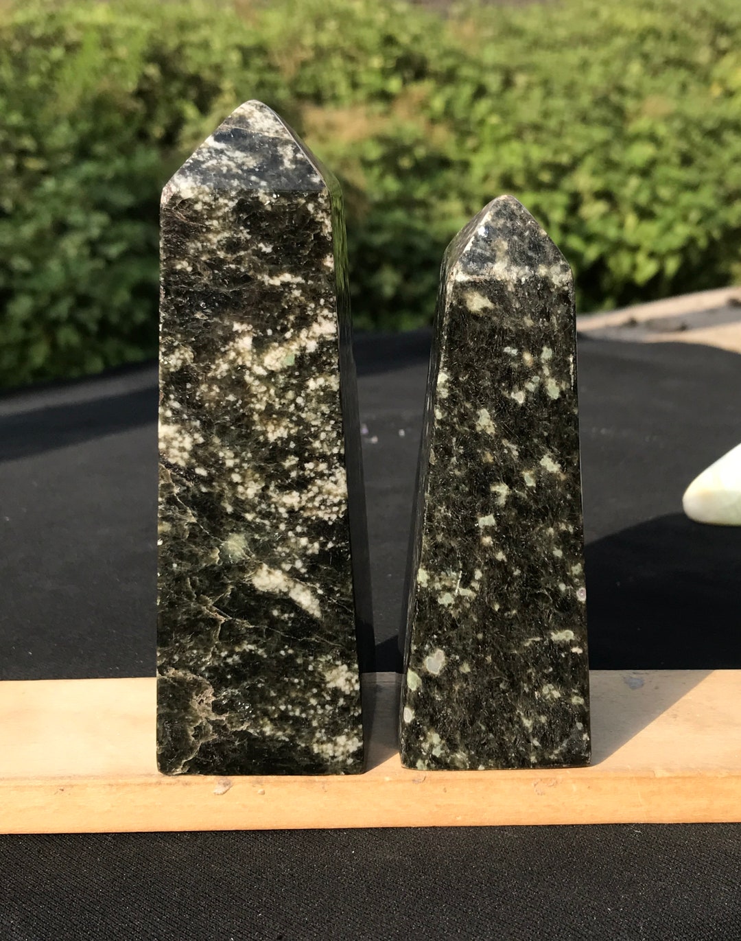 2 Pieces Ruby With Amphibolite Tower / Ruby Point , Healings Crystal, Decor )p6) - Etsy