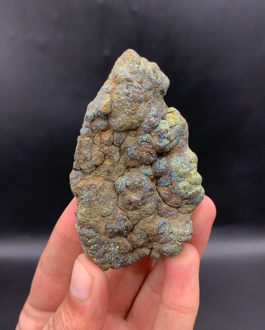 Rare Iridescent Pyrite Botryoidal Nugget Crystals Bunch From ...