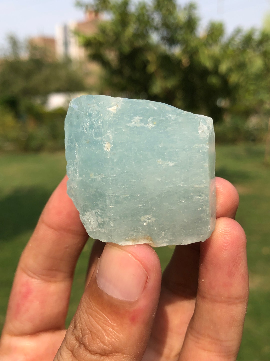 Gemmy Blue Aquamarine Crystal Terminated Aqua Healing (P11) - Etsy