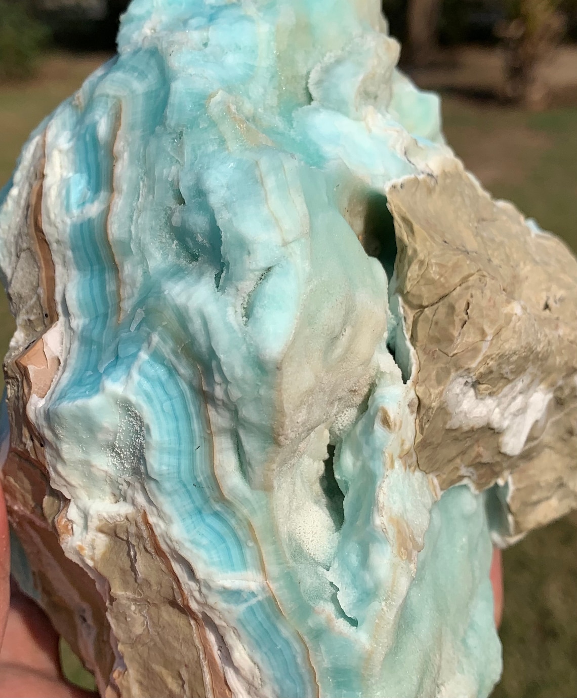 Botryoidal Bubbly Blue Aragonite / Hemimorphite / Smithsonite Specimen ...