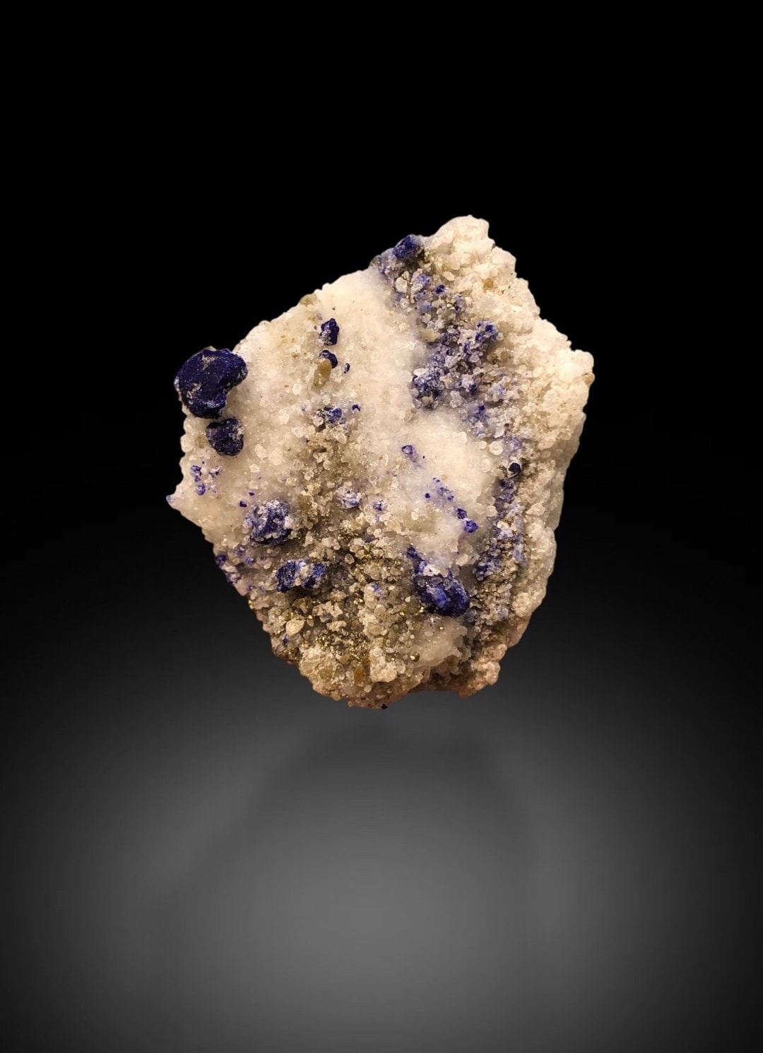 Blue Lazurite Crystal With Pyrite and Feldspar Combine Specimen From ...