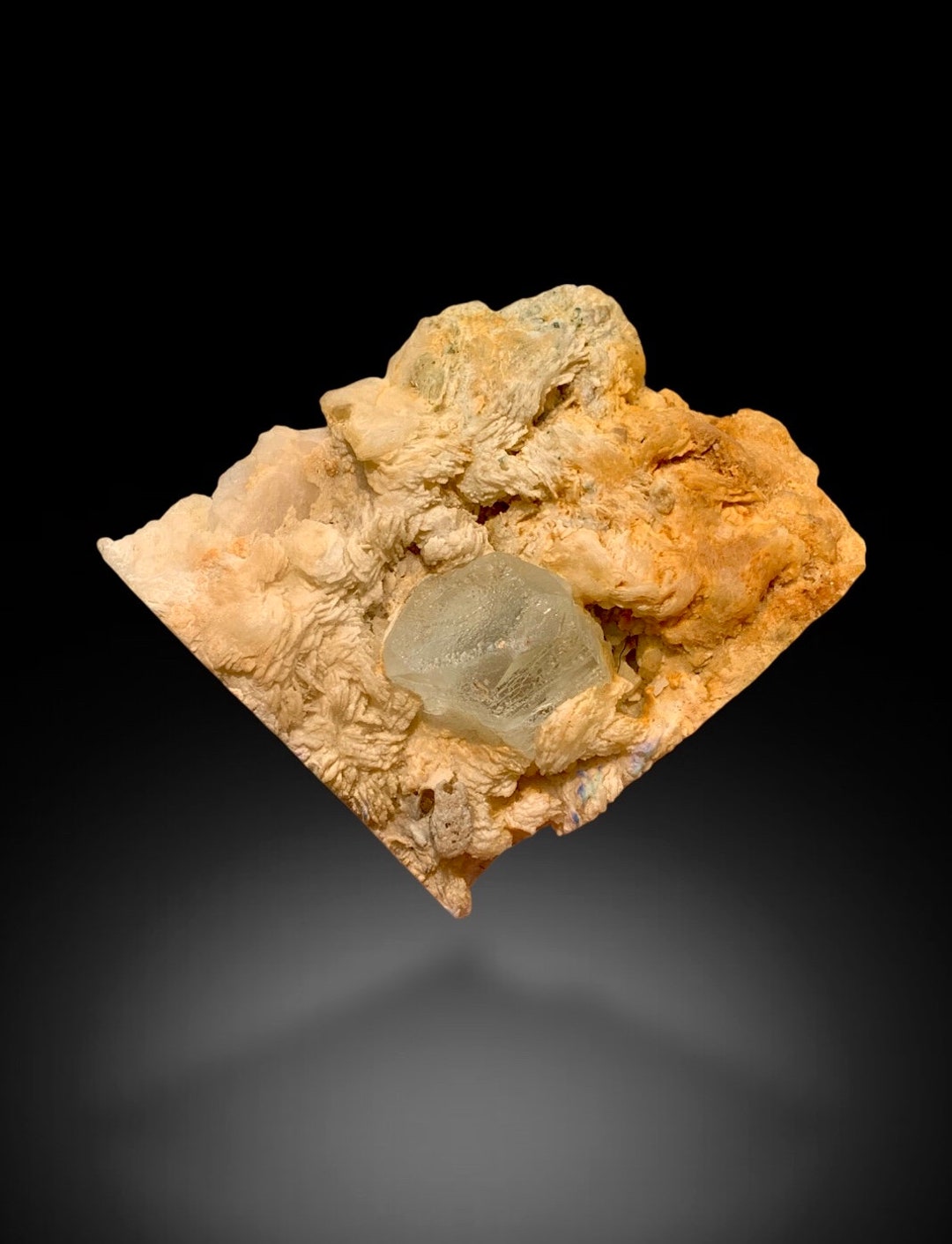 Goshanite Beryl Crystal on Matrix With Rainbow Inclusions, Skardu ...