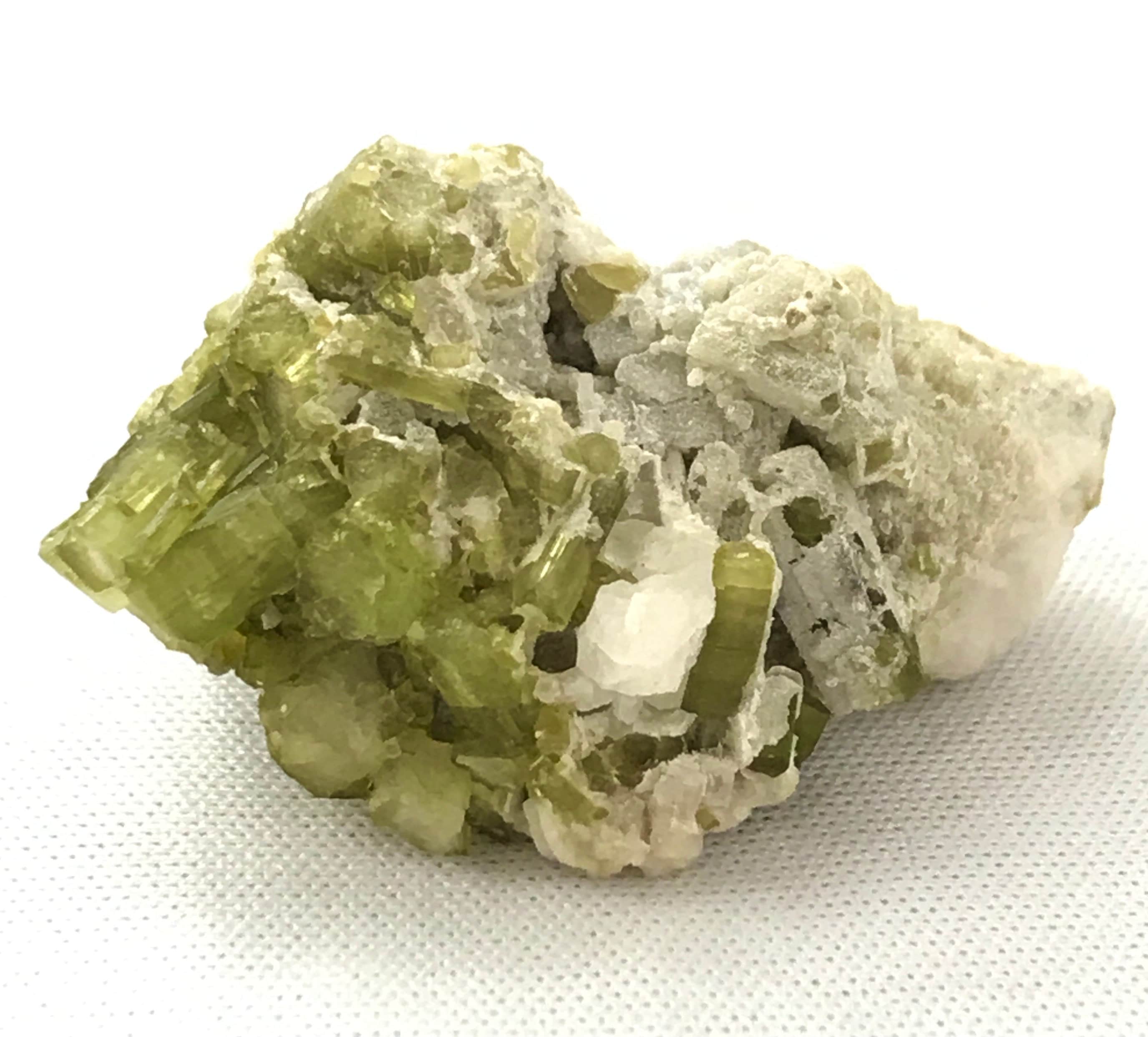 Natural Green Terminated Tourmaline Crystals With Feldspar (P9) - Etsy