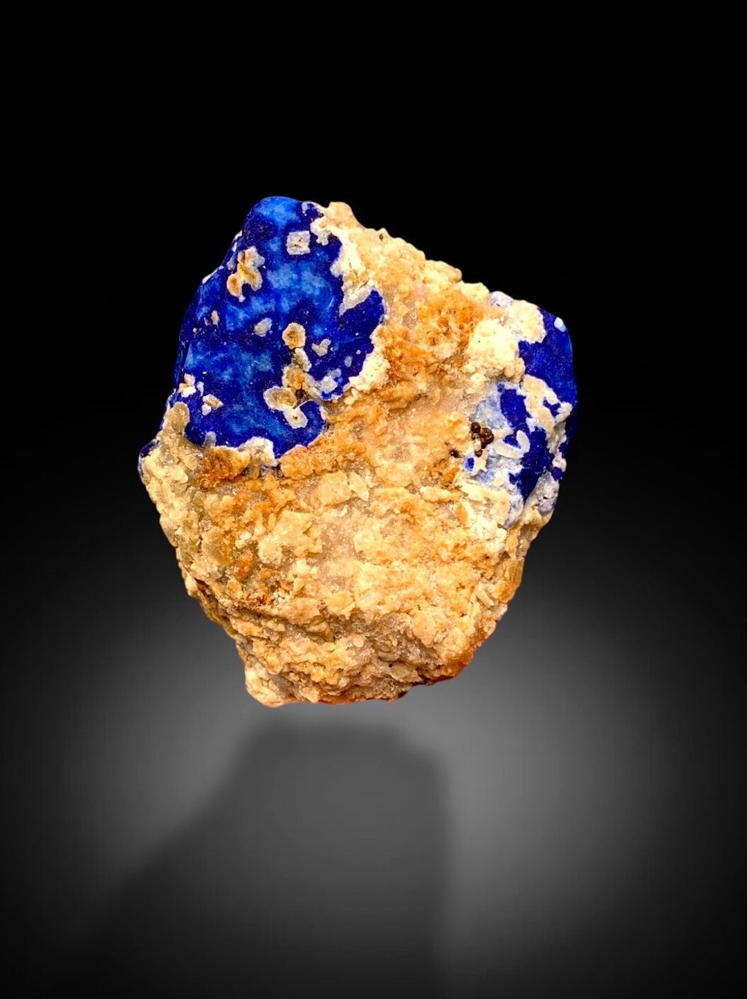 Rich Blue Lazurite Crystals With Milky Calcite & Pyrite Combine ...