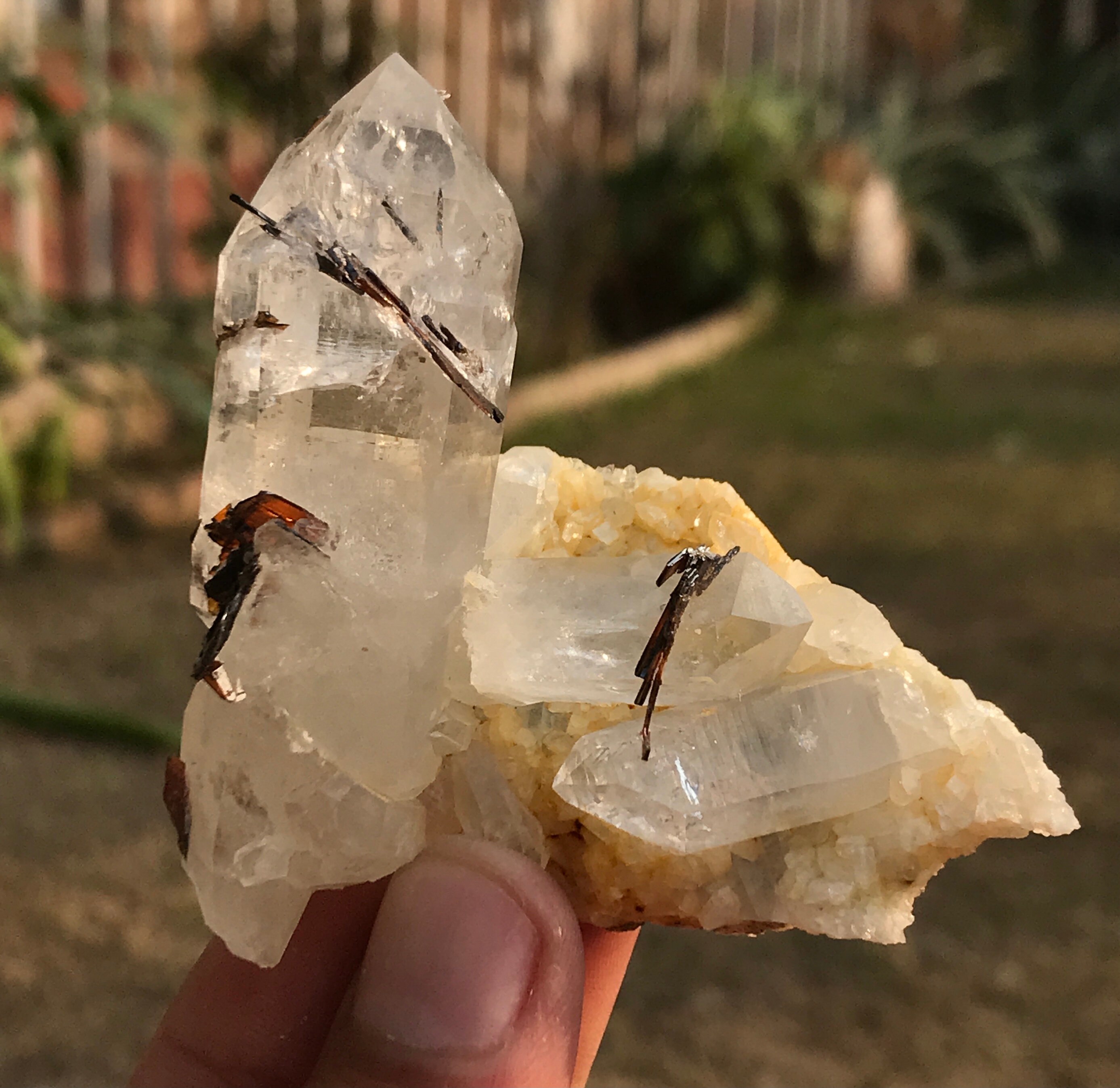 Natural Brookite Crystal With Faden Quartz Cluster Crystal - Etsy UK