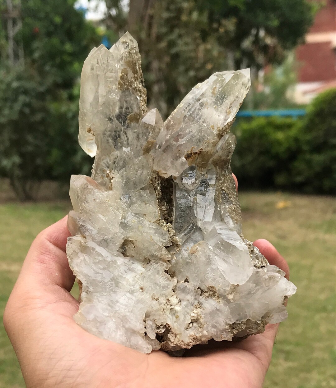 Large Terminated Smoky Quartz Crystals With Matrix Specimen Included ...