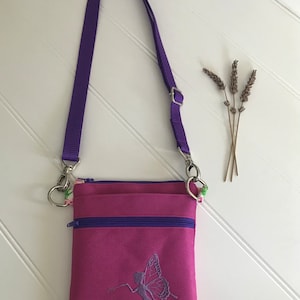 Custom Personalised Embroidered Cross Body Bag, Personalised Waterproof ...