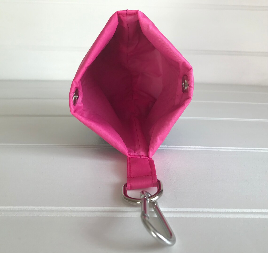 Pink Dog Treat Pouch Navy and Hot Pink Bag for Dog Treats - Etsy
