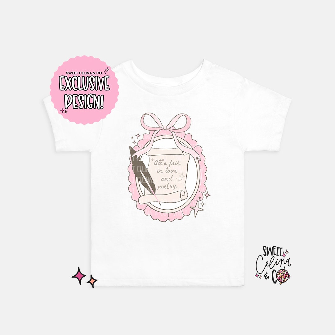 All's Fair in Love and Poetry Coquette Bow TTPD Shirt the Tortured ...