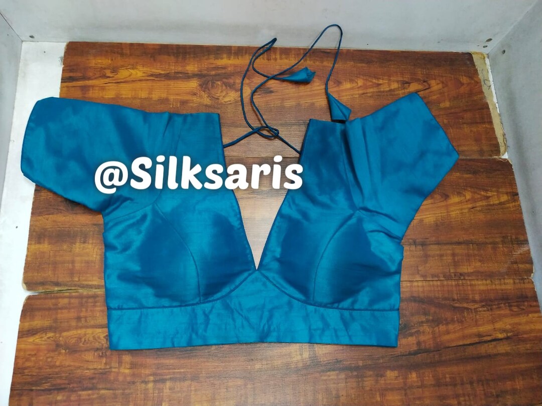 Sabyasachi Deep V Cut Blouse Designer Pattern Beautiful Saree - Etsy