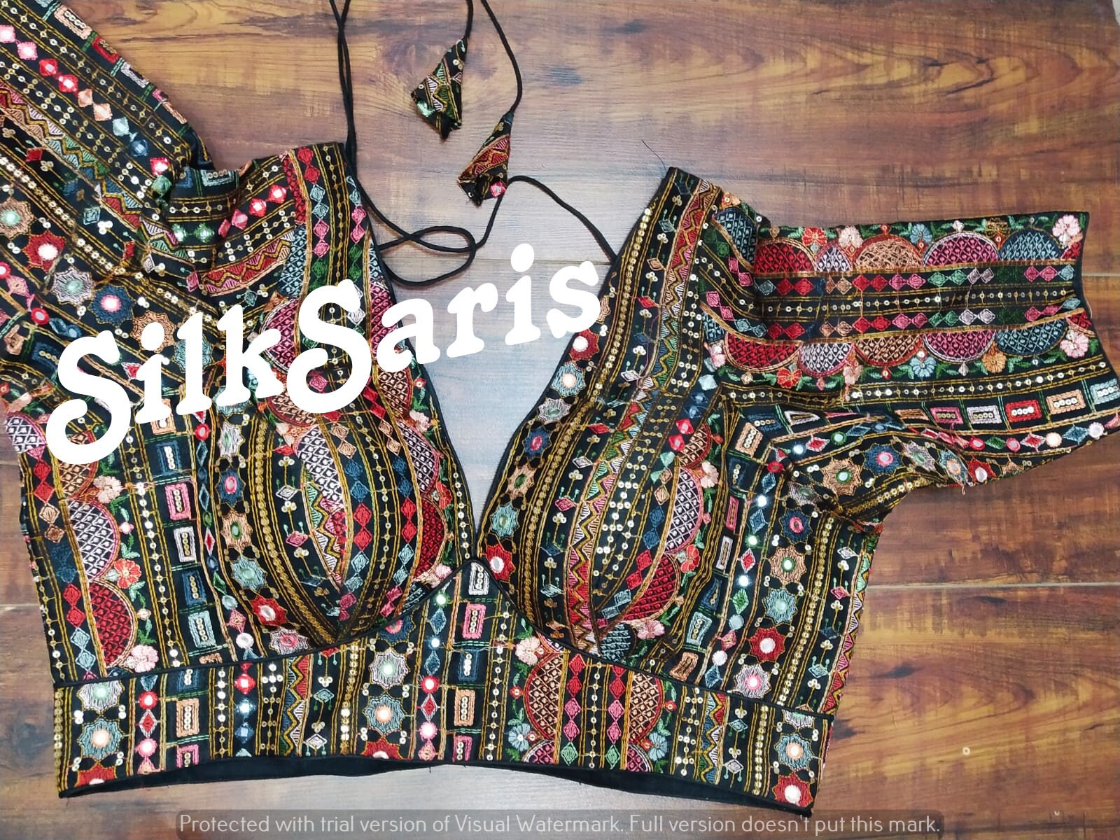 Sabyasachi Deep V Cut Blouse Designer Pattern Beautiful Saree - Etsy