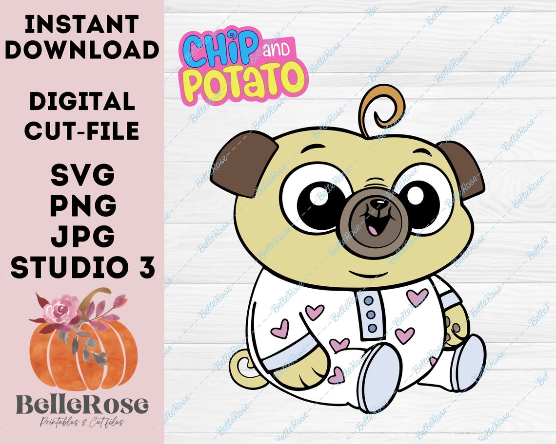 Chip and Potato Inspired Totsy Tot SVG Digital Download Cut File Cricut ...