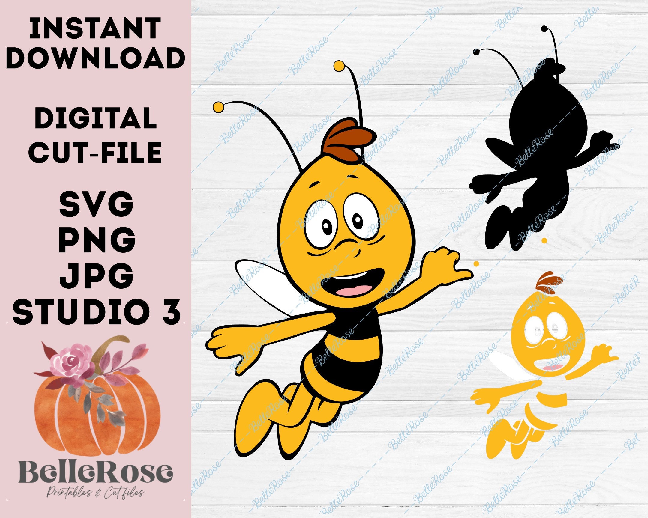 Willy the Bee Maya Die Biene Willie Digital Cut File SVG PNG - Etsy