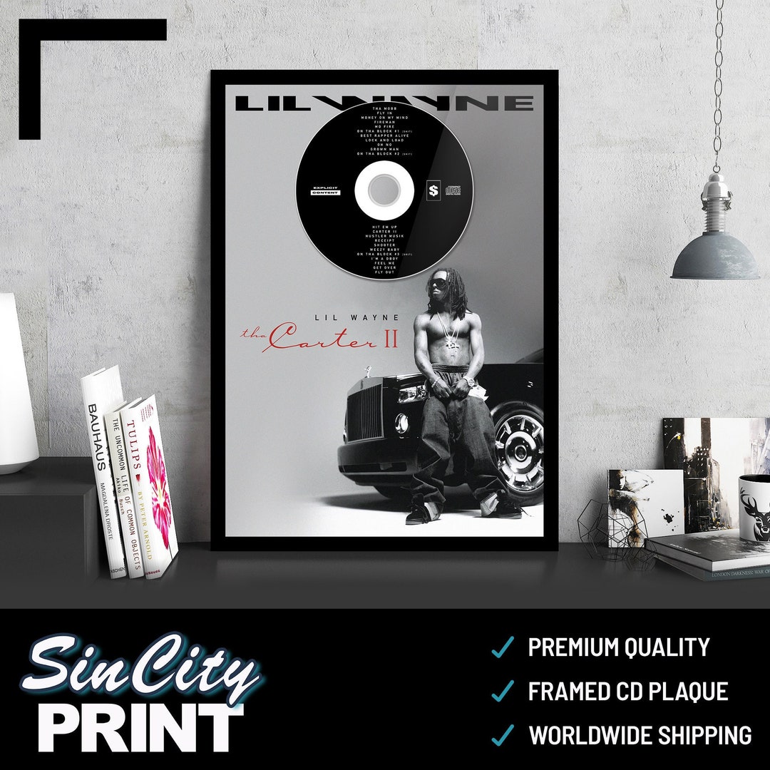 Lil Wayne 'tha Carter II' Framed CD Album Plaque - Etsy
