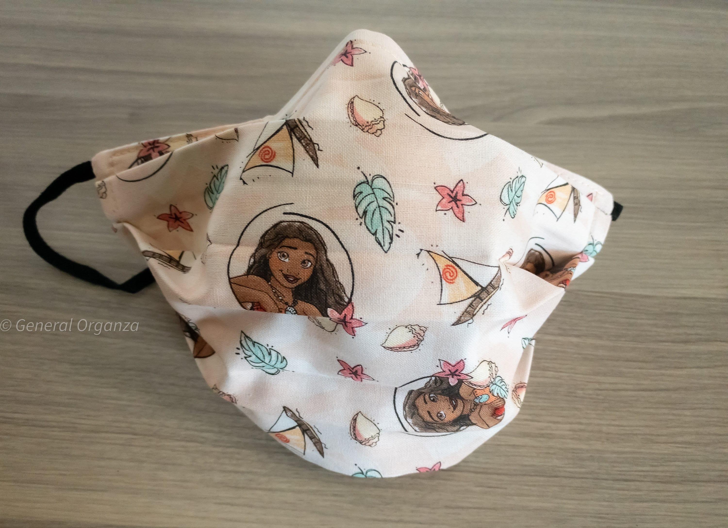 Disney Princess Moana Cotton Two Layer Mask W/filter Pocket - Etsy