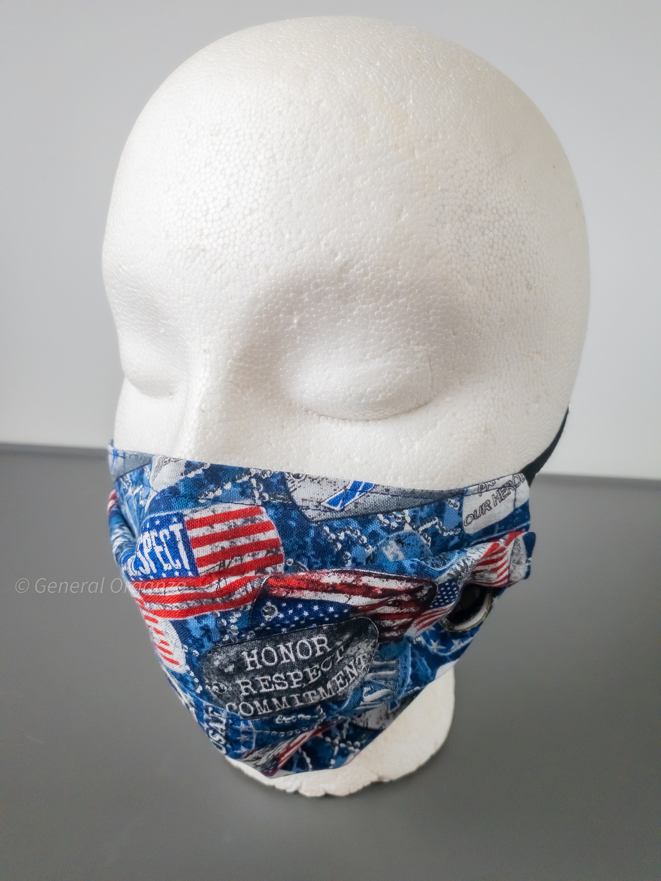 Air Force Face Mask, USA, USAF, Fighter Pilot, American Flag, ROTC ...