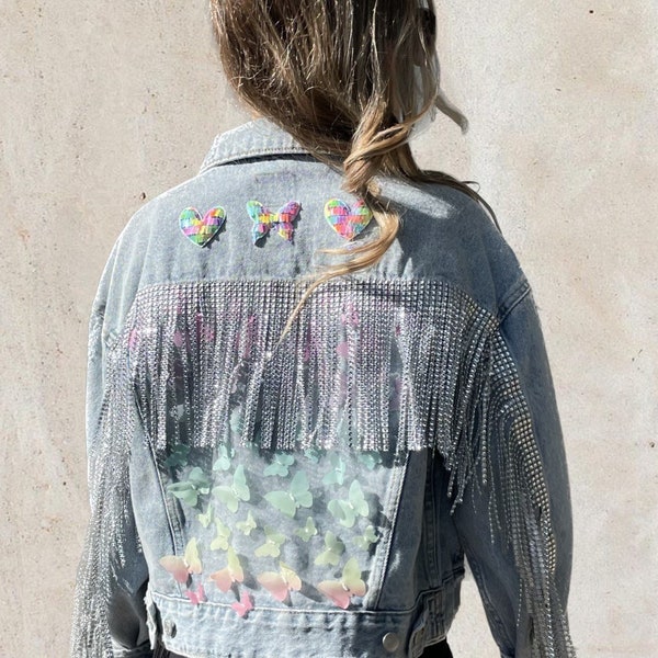 Eras Tour Jean Jacket Jacket - Etsy