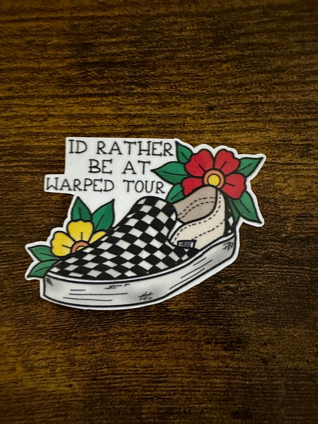 Warped Tour - Matte Vinyl Sticker - Laptop Decal, Hydro Flask Decal - Etsy