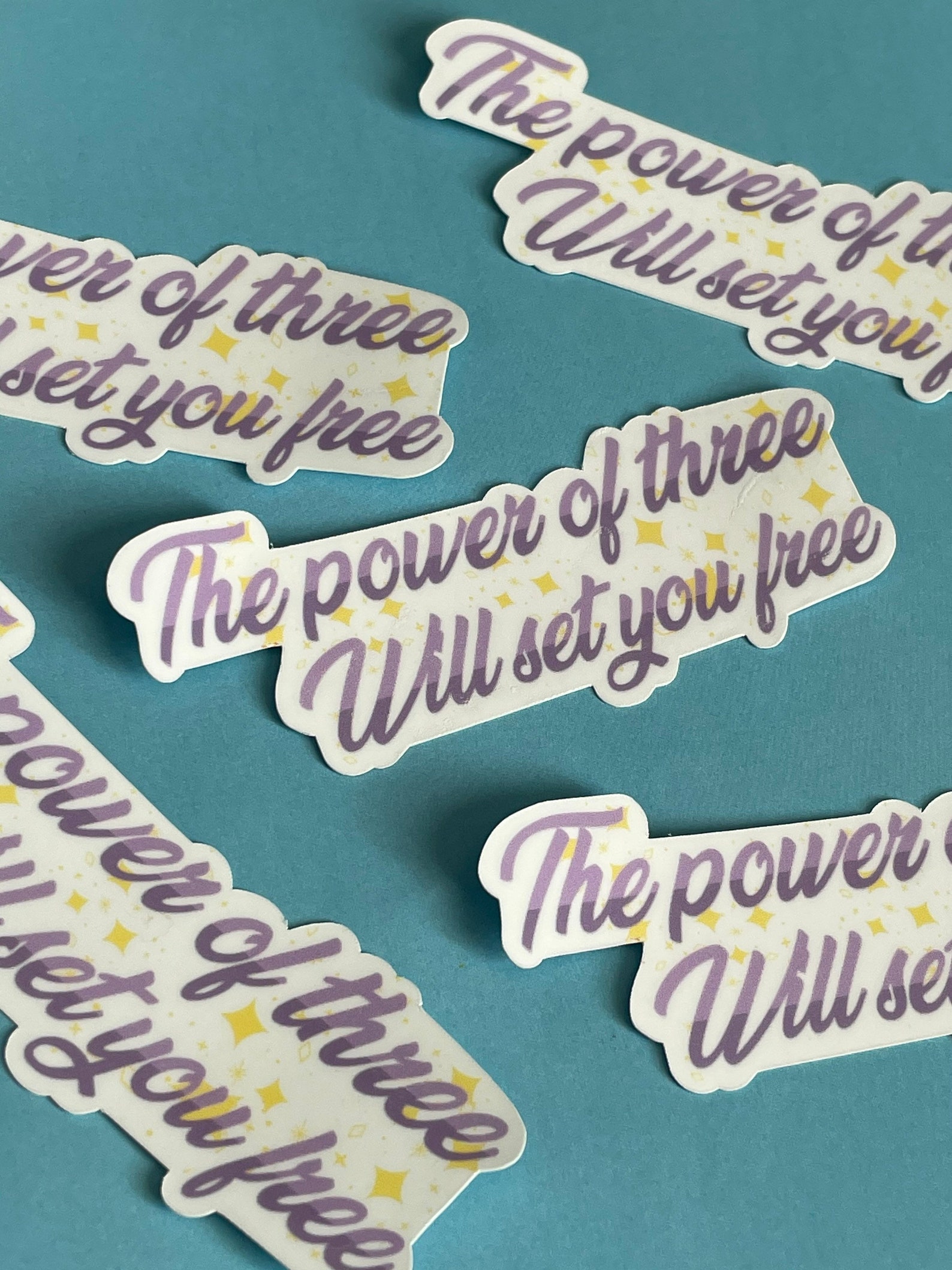 Power Of Three Charmed Sticker Matte Vinyl Sticker | Etsy