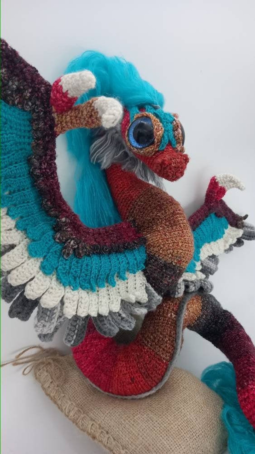 Quetzacotl Dragon Crochet Figure - Etsy
