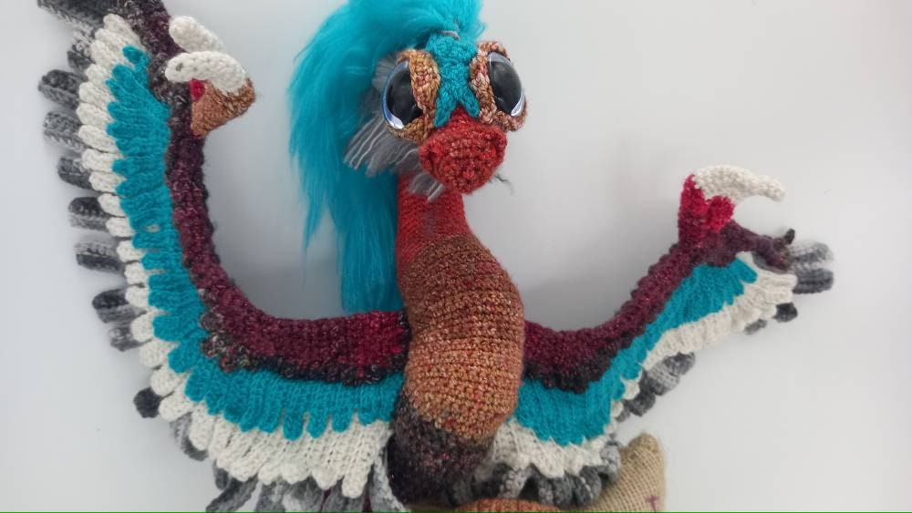 Quetzacotl Dragon Crochet Figure - Etsy