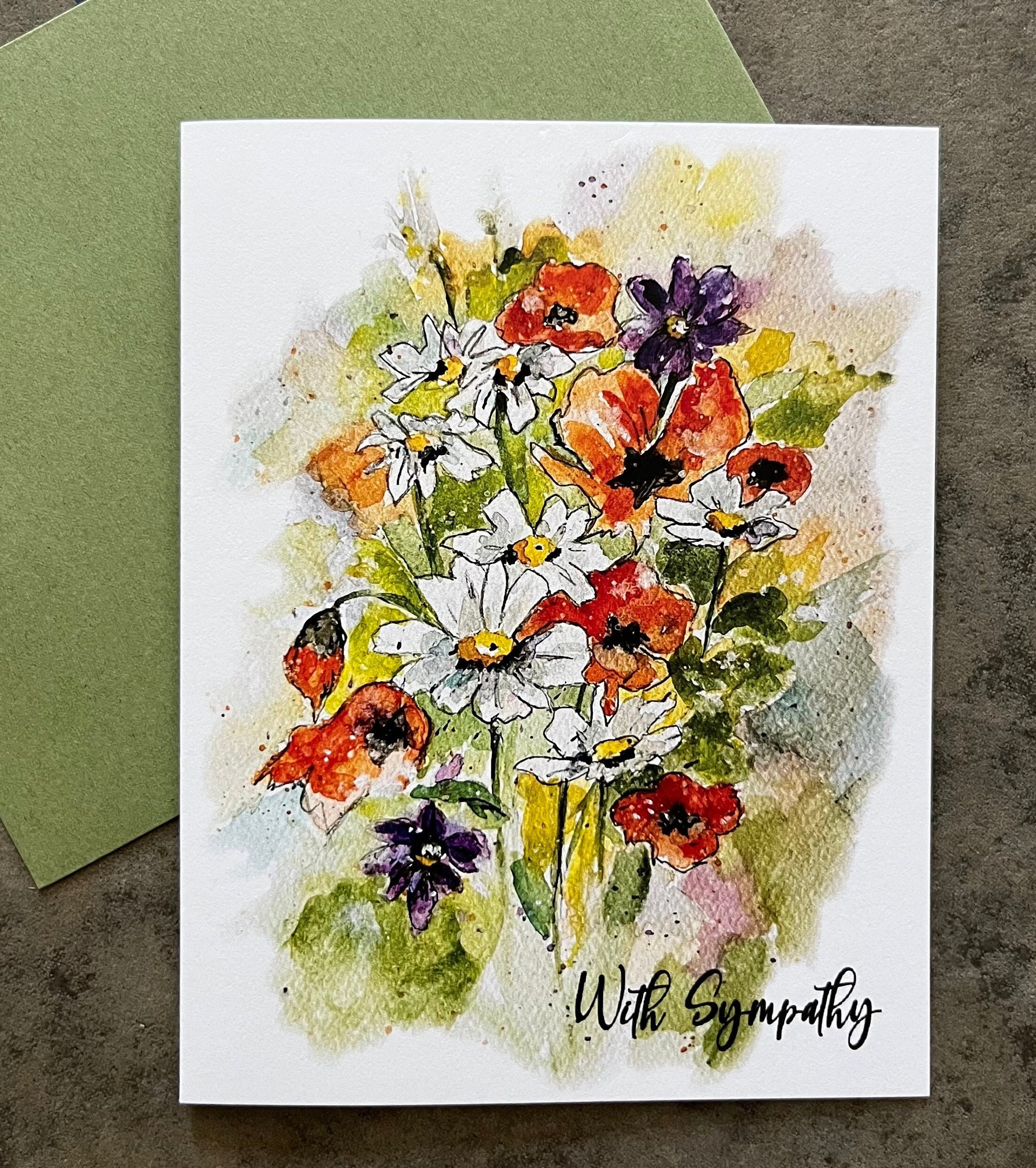 Sympathy Cards For Flower Arrangements