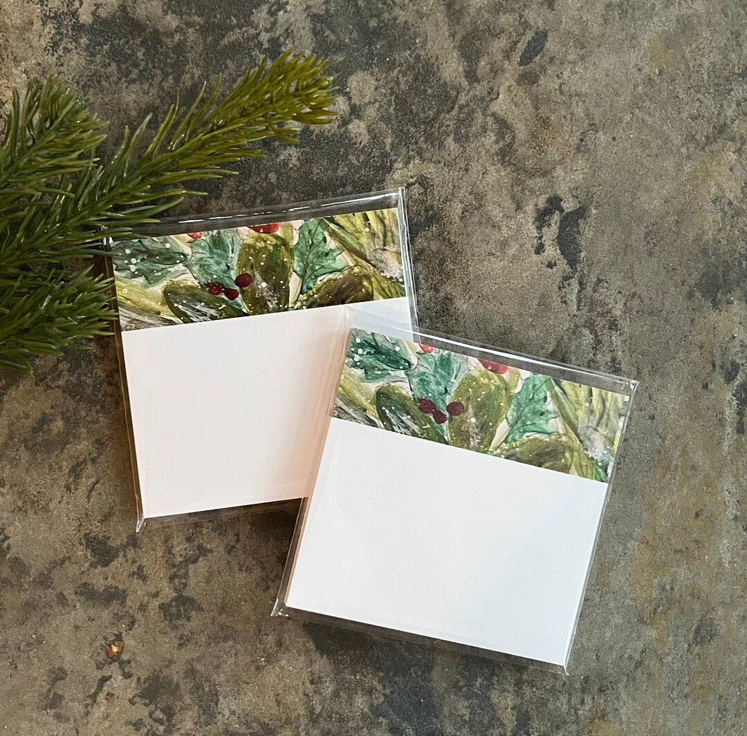 2 Pads Sticky Notes Winter Berry Sticky Notes Holiday Sticky - Etsy
