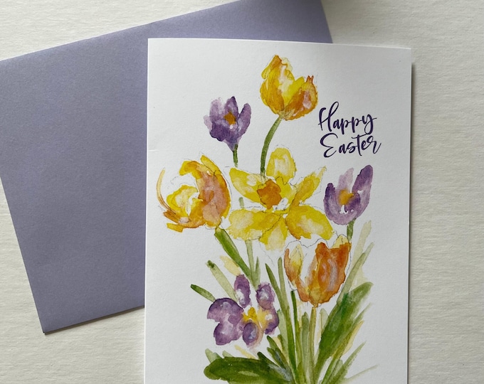 Easter Cards, Spring Flowers, Boxed Easter Cards, Daffodils, Tulips ...