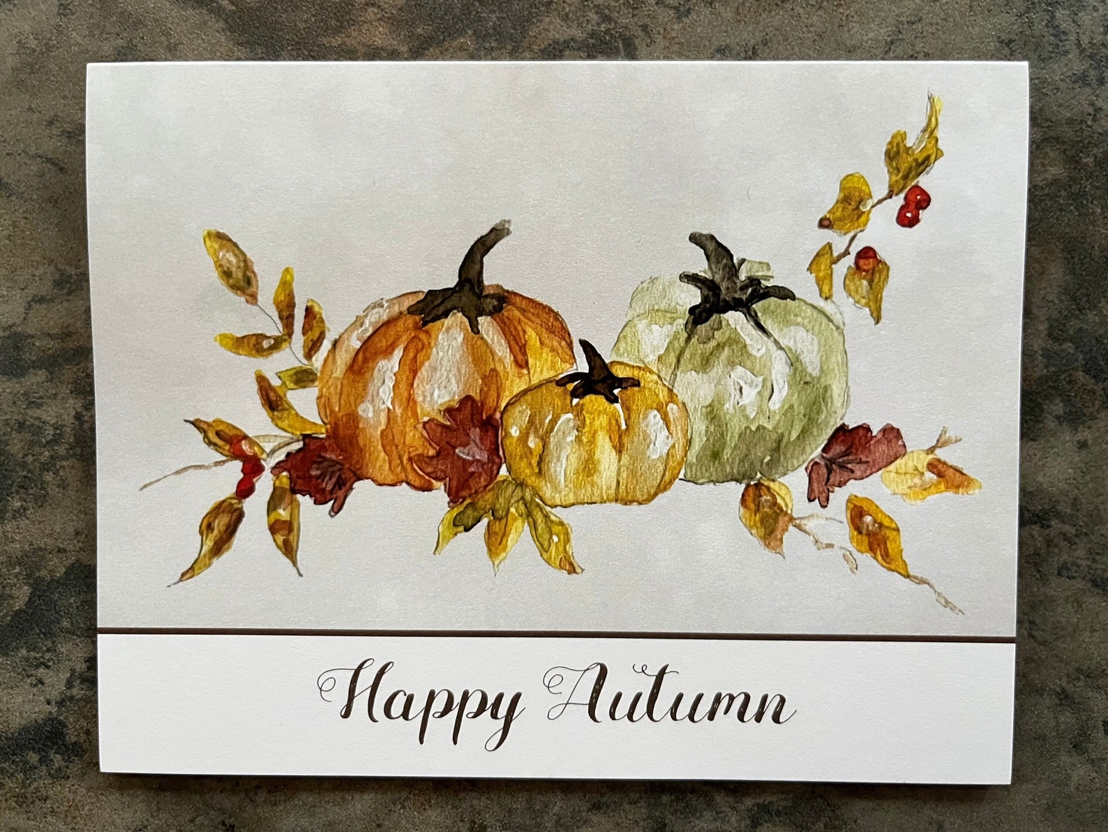 Note Cards, Boxed Note Cards, Fall Note Cards, Pumpkins, Happy Autumn ...