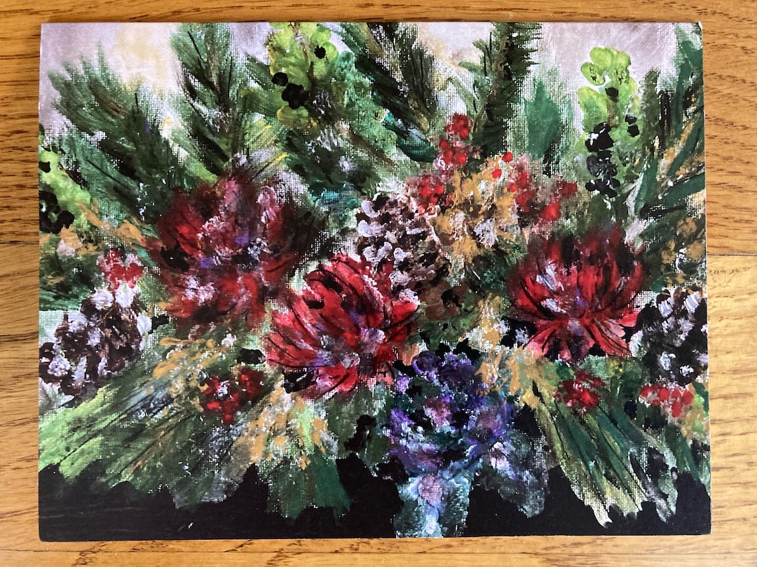 Note Cards, Winter Blank Note Cards, Winter Note Card, Winter Window ...