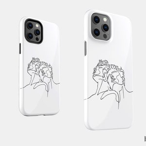 Call Me by Your Name iPhone Case, Line Art iPhone Case, White iPhone ...