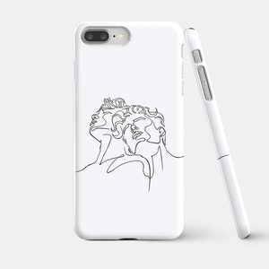 Call Me by Your Name iPhone Case, Line Art iPhone Case, White iPhone ...